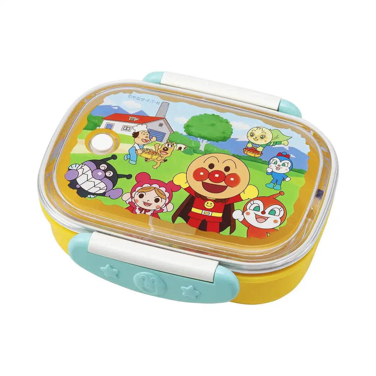 Lec Anpanman Lock Lunch Box Yellow 280Ml Kk-313 Japan