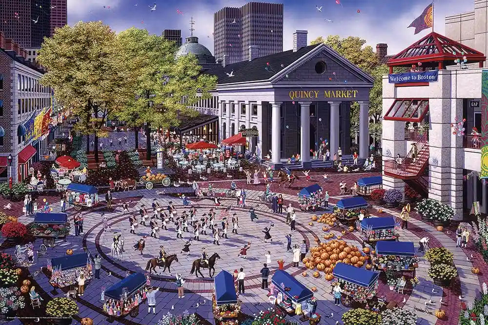 Yanoman 1000 Piece Jigsaw Puzzle Alexander Chen Quincy Market Square J