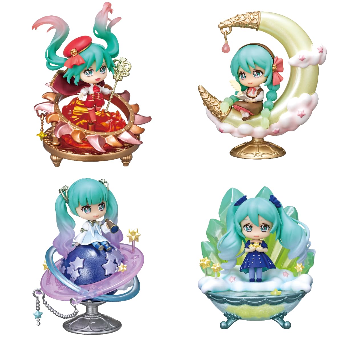 Re-Ment Hatsune Miku Starry Night Sky 4 Set Figure Collection Japan Ex