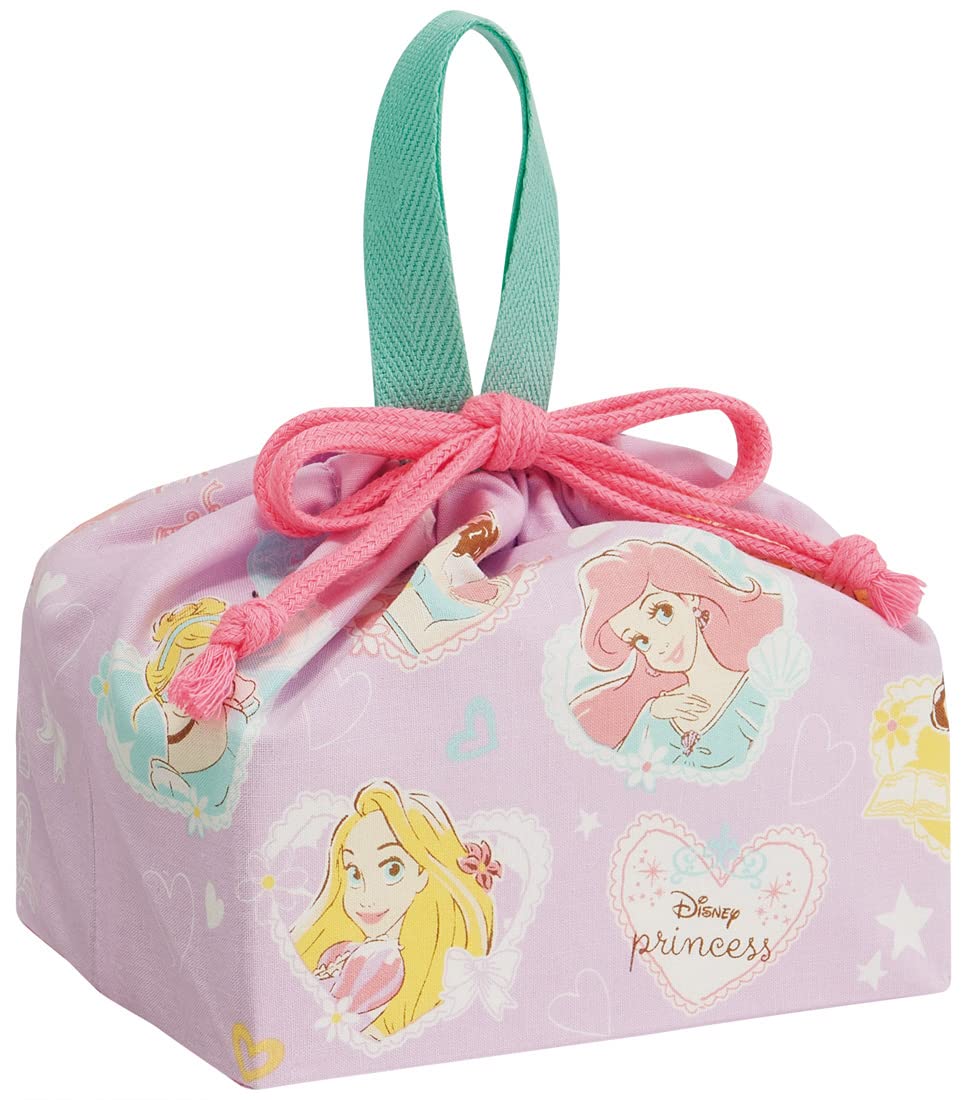 Skater Disney Princess Lunch Box Bag 22 Inch Girl's Japan-Made Drawstr