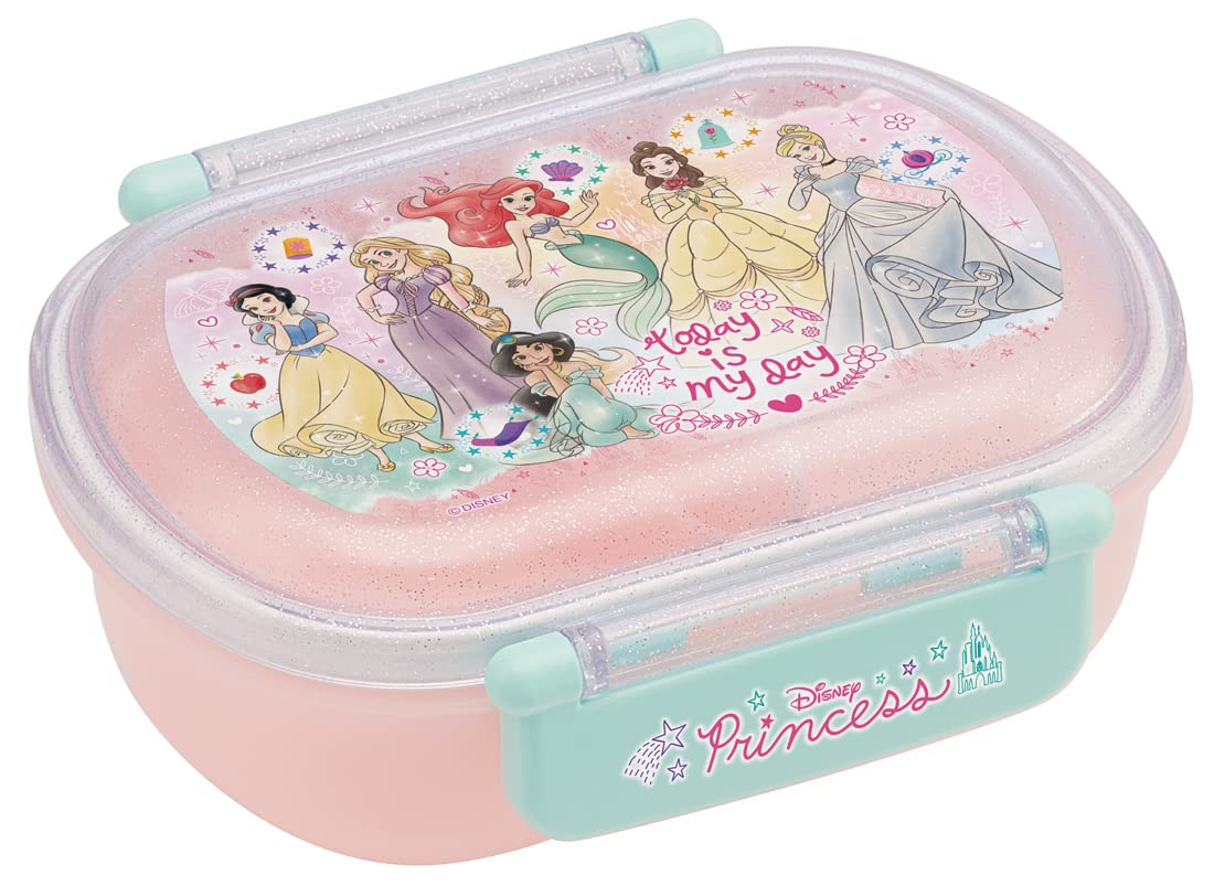 Skater Disney Princess Lunch Box for Kids Girls 360ml Antibacterial