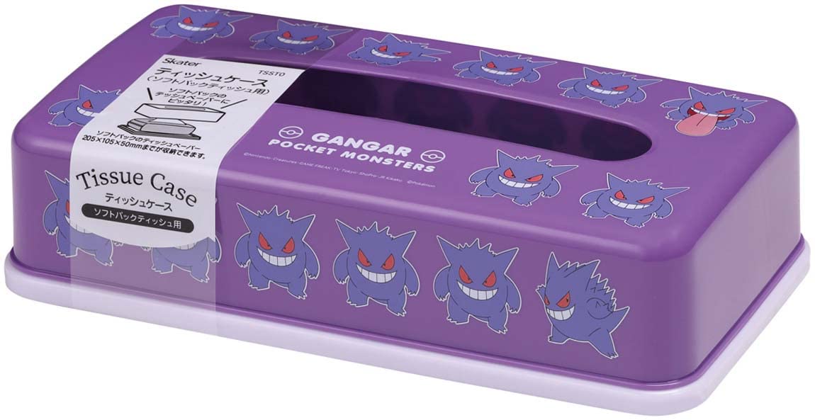 Skater Pokemon Gengar Soft Pack Tissue Paper Stocker Tsst0-A