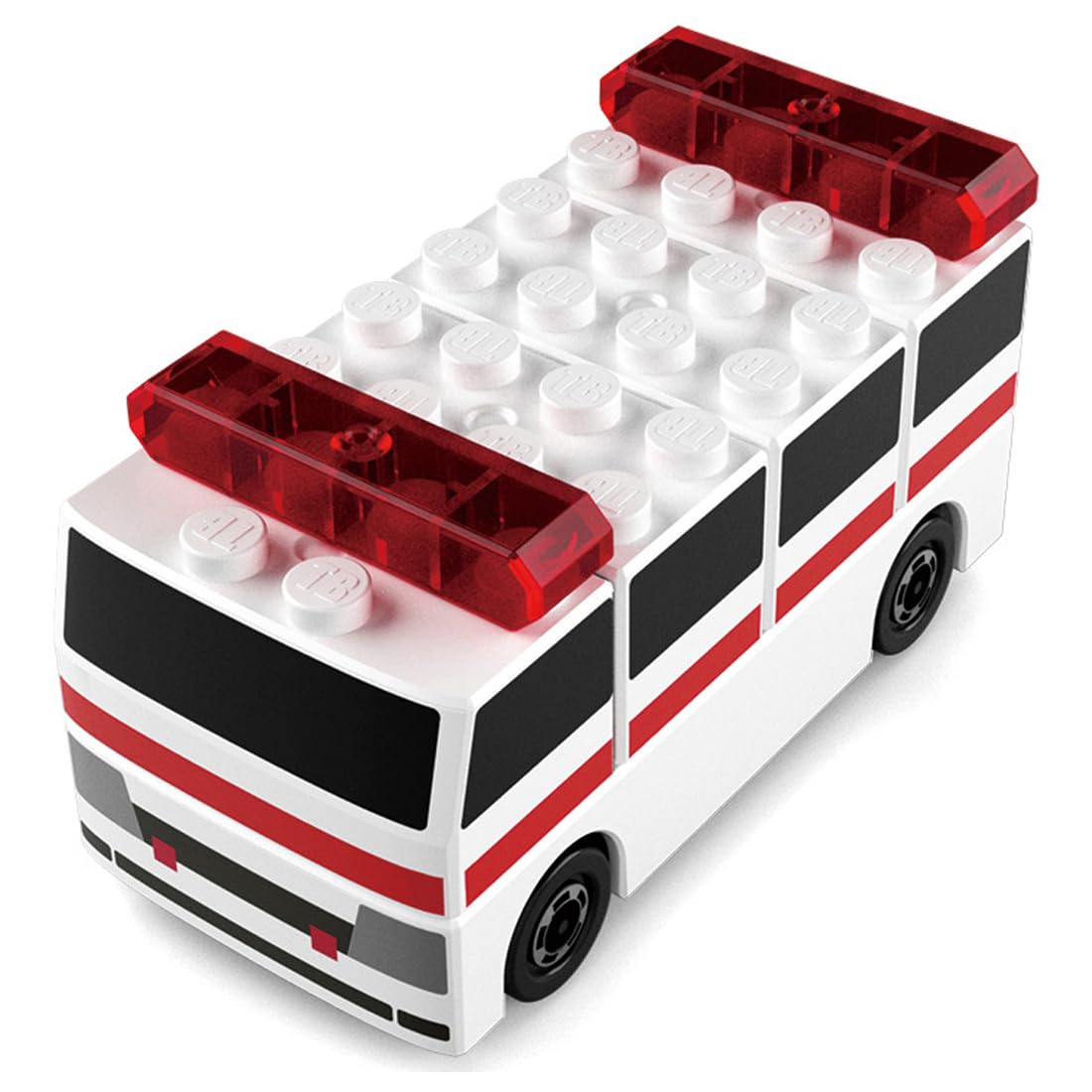 Takara Tomy Tomica Plarail Block Ambulance Toy with Interactive Featur