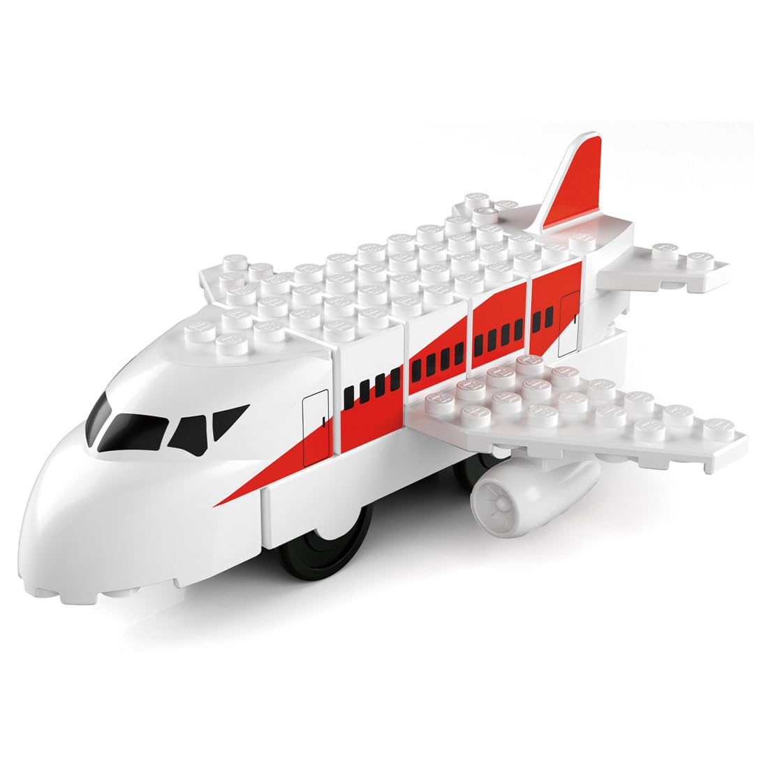 Takara Tomy Tomica Plarail Blocks Airplane Toy - Build & Play Set