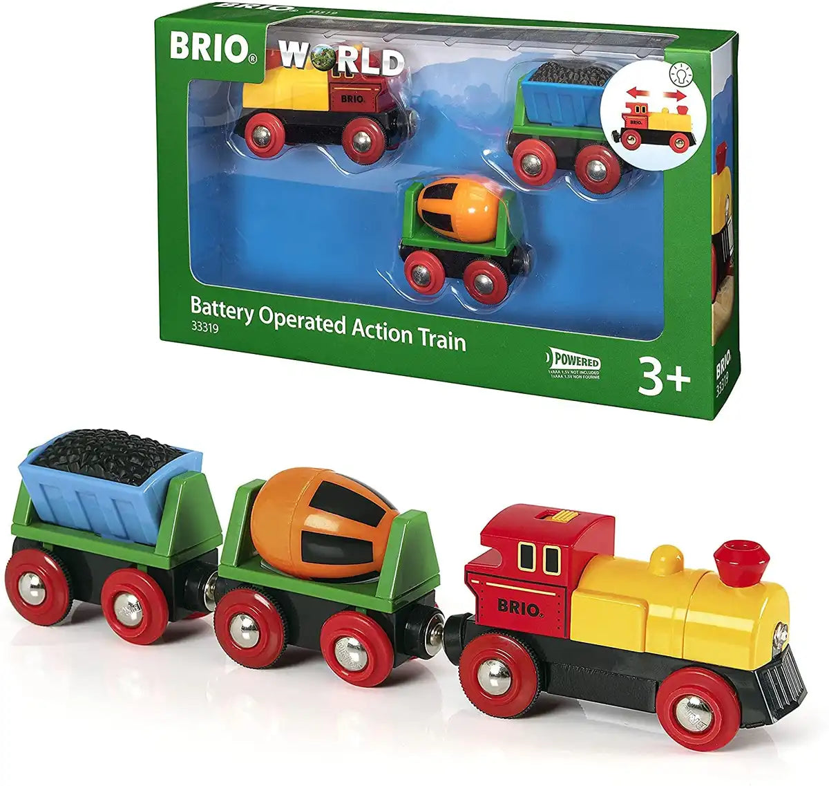 BRIO Battery Powered Action Train Set 3 Pieces Ages 3 Plus Japan