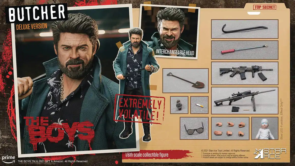 Star Ace Toys The Boys Billy Butcher Deluxe Ver. Bemalte Actionfigur i