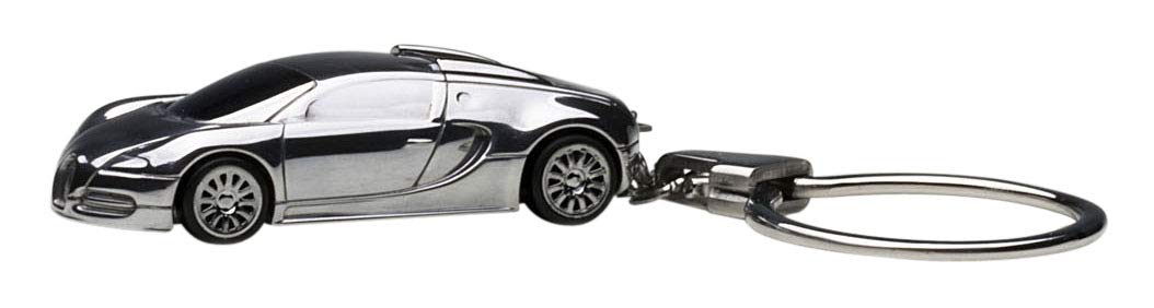 Autoart Bugatti Veyron Keychain 1/87 Scale Aluminum Design