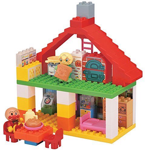 Bandai Block Labo Anpanman Big Bread Factory And A Nice House Block Bu