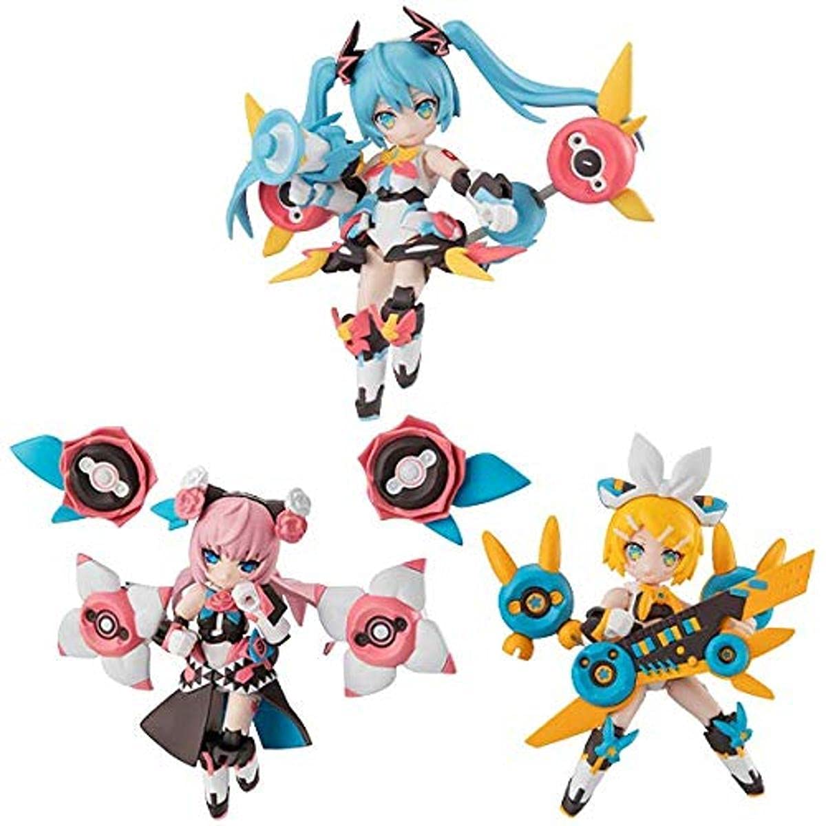 MEGAHOUSE Desktop Singer Hatsune Miku Serie Caja de 3 unidades