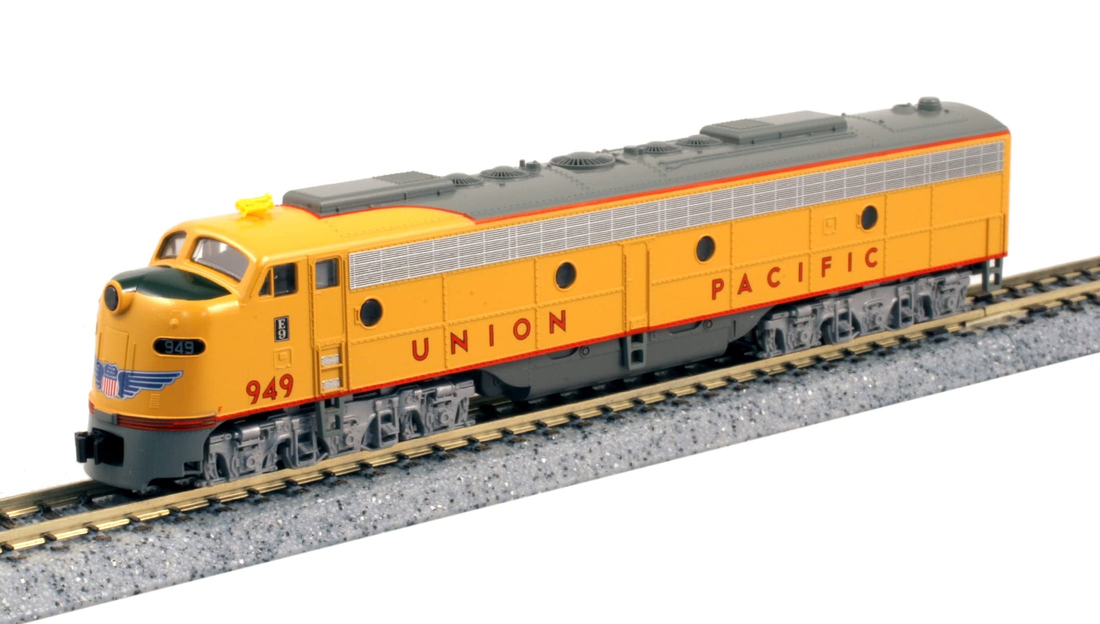 Kato N Emd E9A Union Pacific #949 - Yellow Model Train for Los Angeles