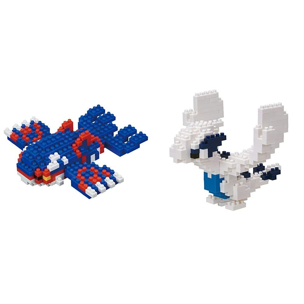 Nanoblock Pokemon Kyogre Nbpm_063 & Lugia Nbpm_032 [Set Purchase] Poke