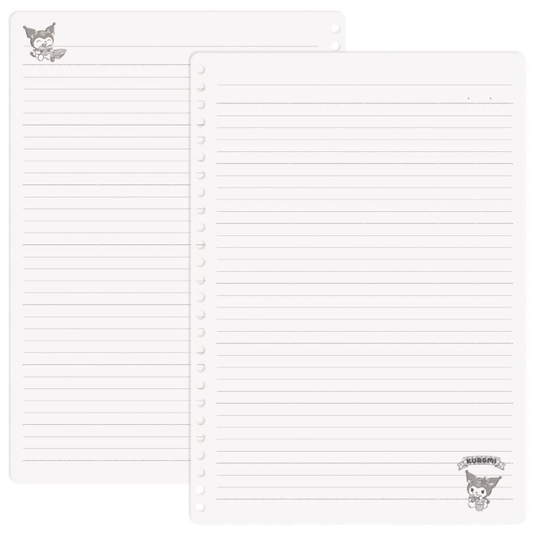 Kuromi B5 Loose-Leaf Sanrio M-Plan Notebook - 26 Holes Ruled Line Japa