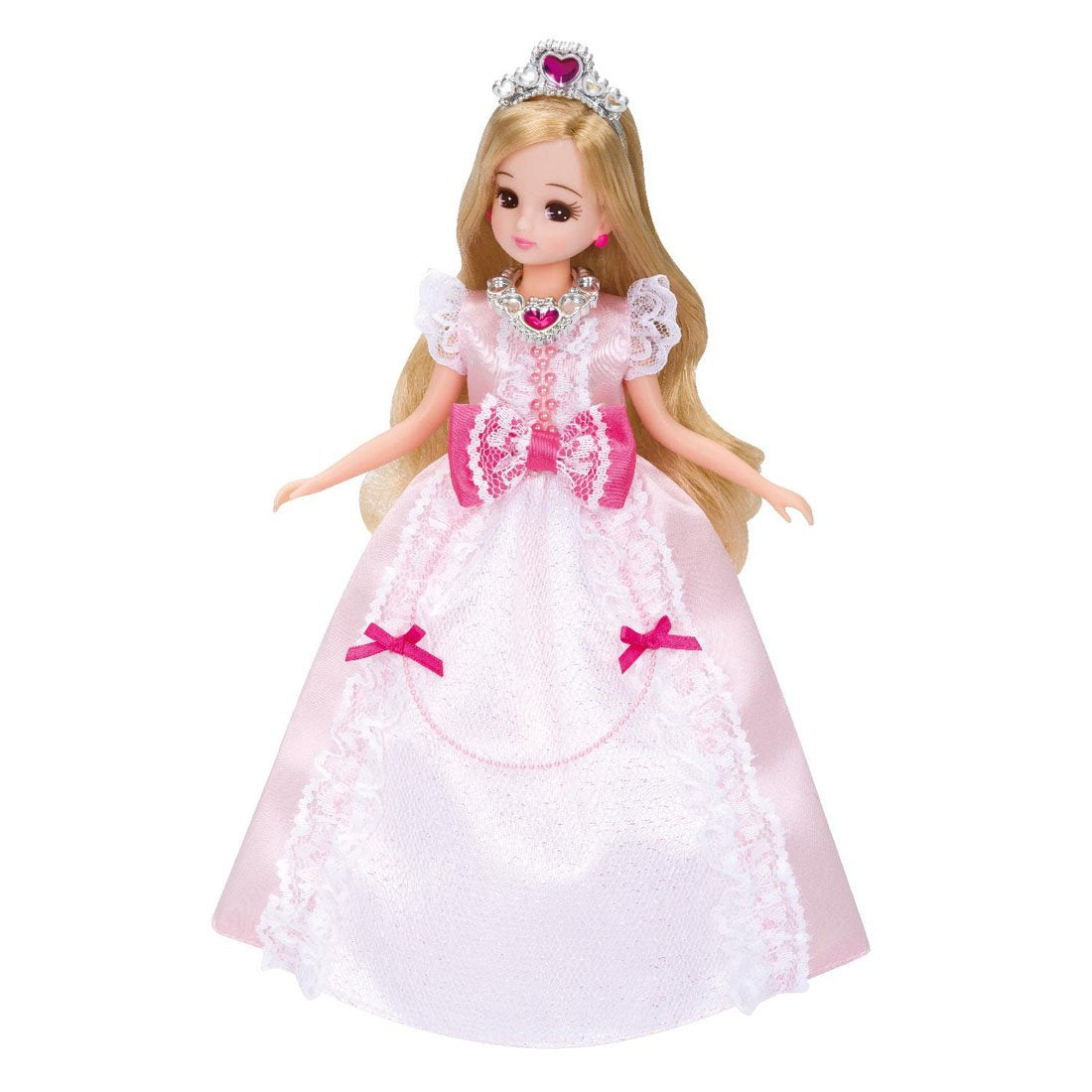 Takara Tomy Licca Doll LW-12 Princess Pink Ribbon Dress Set