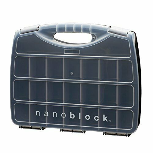Kawada Nanoblock Storage Case Durable Plastic Organizer Box