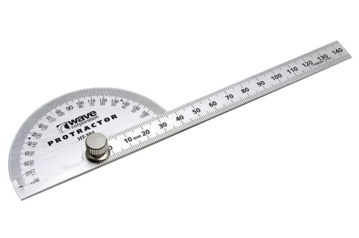 Wave Materials Ht381 Hg Protractor Japanese Protracters Hobby Tools Ma